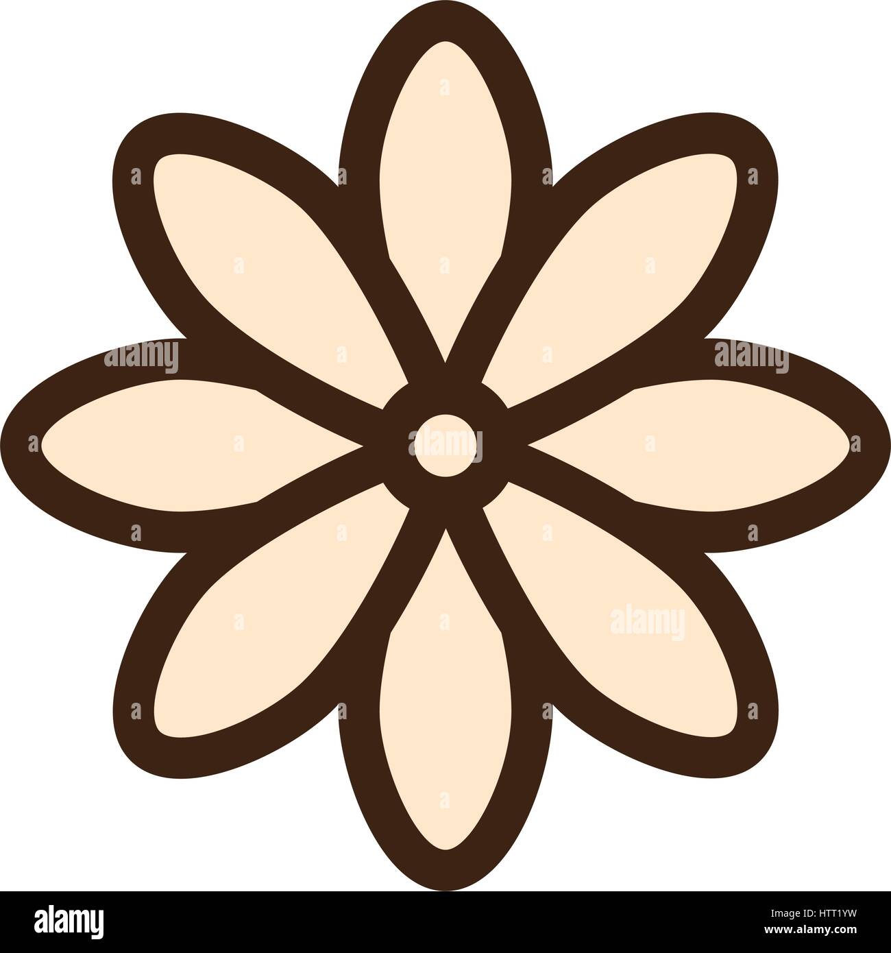 cute flower decoration icon Stock Vector Image & Art - Alamy