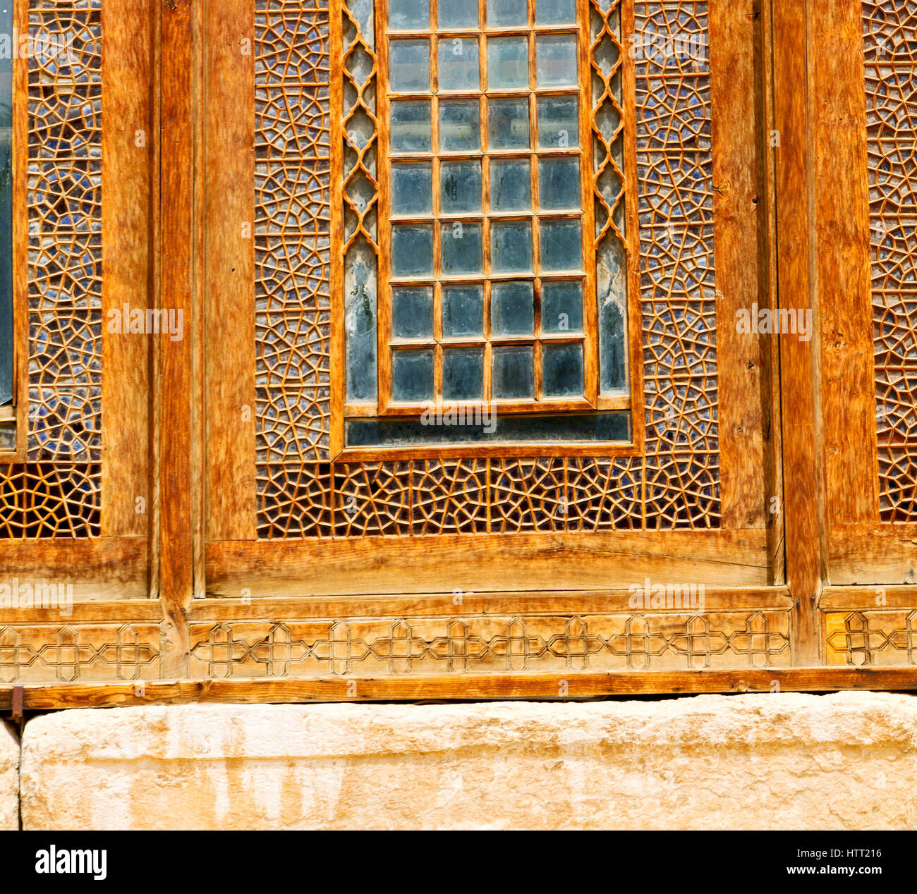 blur in iran shiraz the old persian architecture window and glass in ...