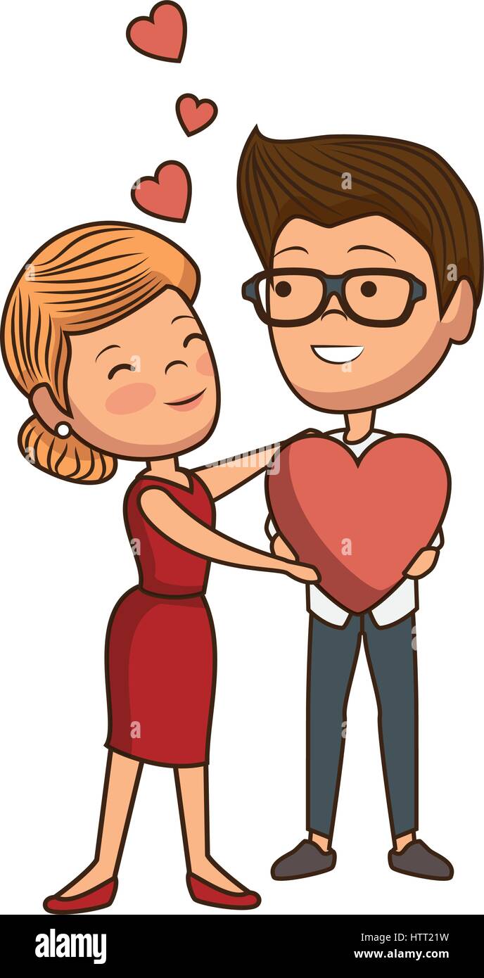 couple lovers characters icon Stock Vector Image & Art - Alamy