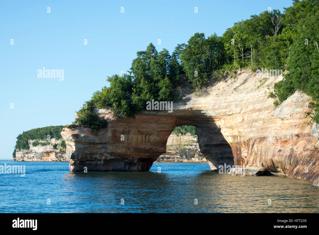 Painted Rocks, Upper Peninsula Michigan Stock Photo - Alamy
