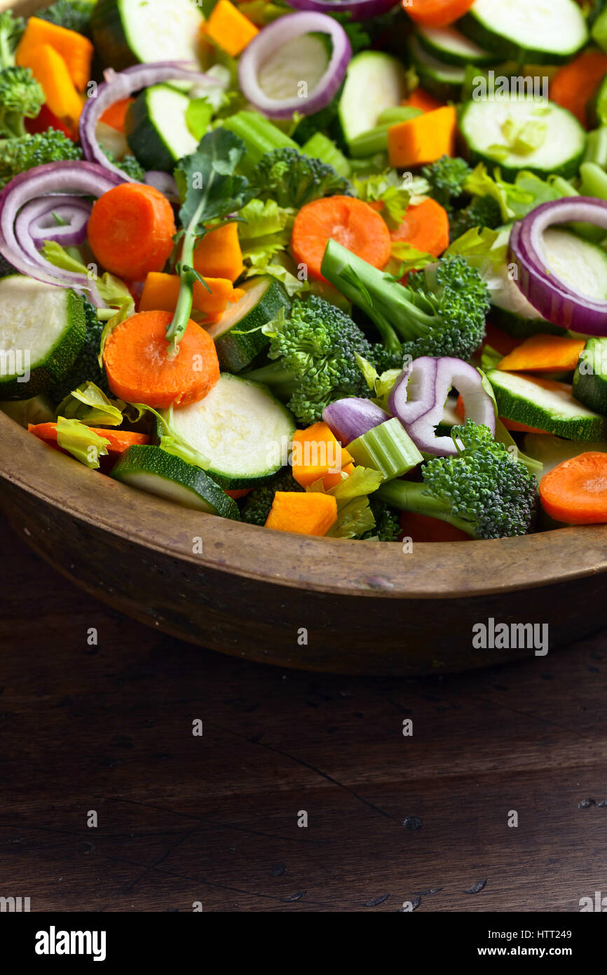 Unfinished meal and vegetables hi-res stock photography and images - Alamy
