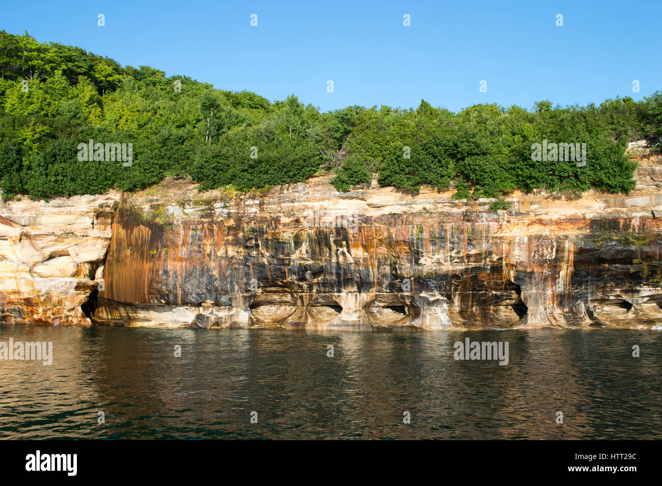 Painted Rocks, Upper Peninsula Michigan Stock Photo - Alamy