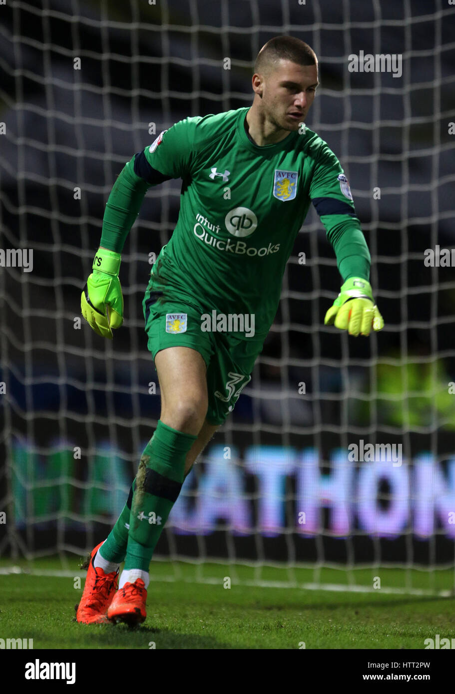 Aston Villa goalkeeper Sam Johnstone Stock Photo - Alamy