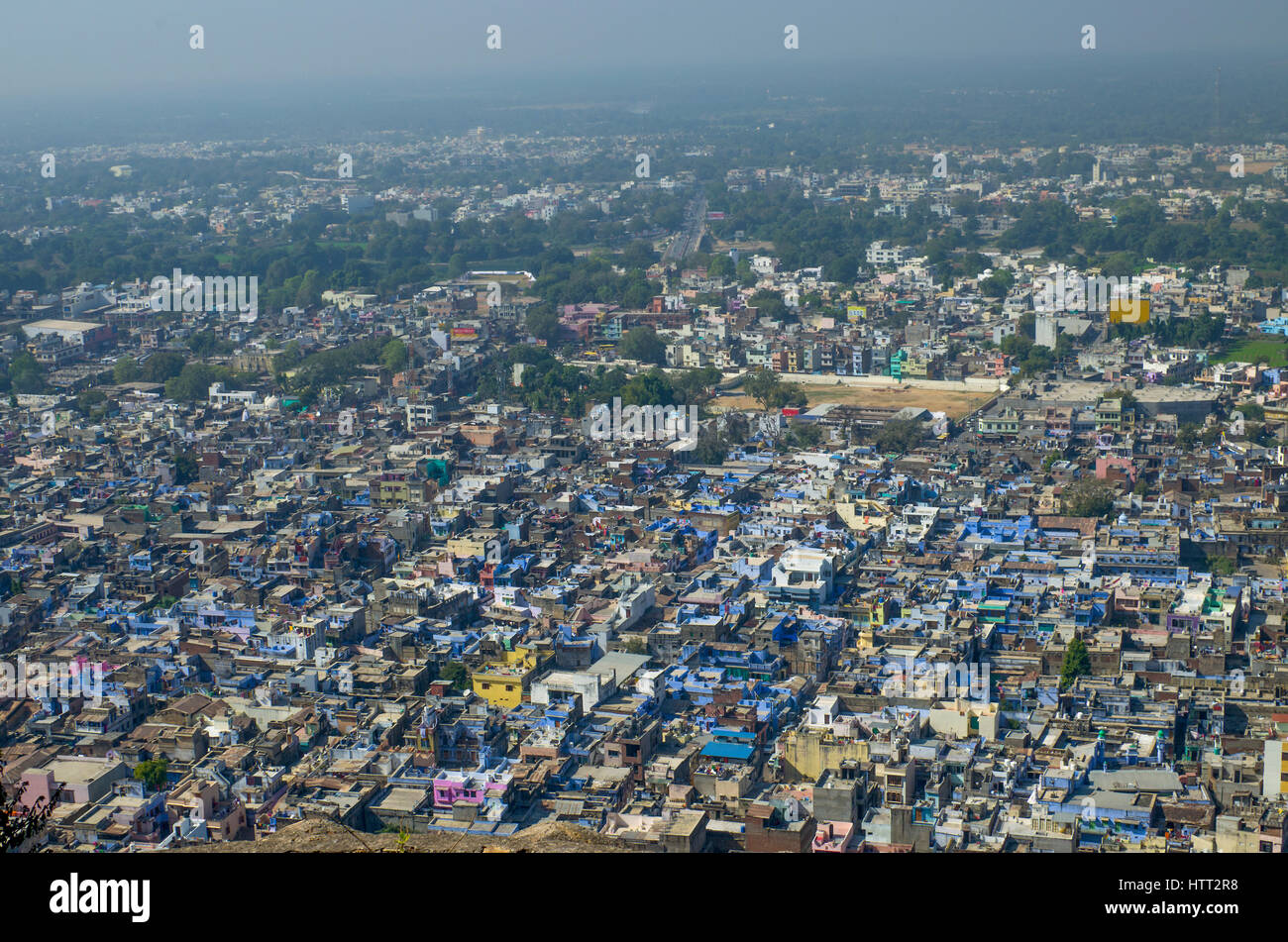 The city of Udaipur in India the top view Stock Photo - Alamy