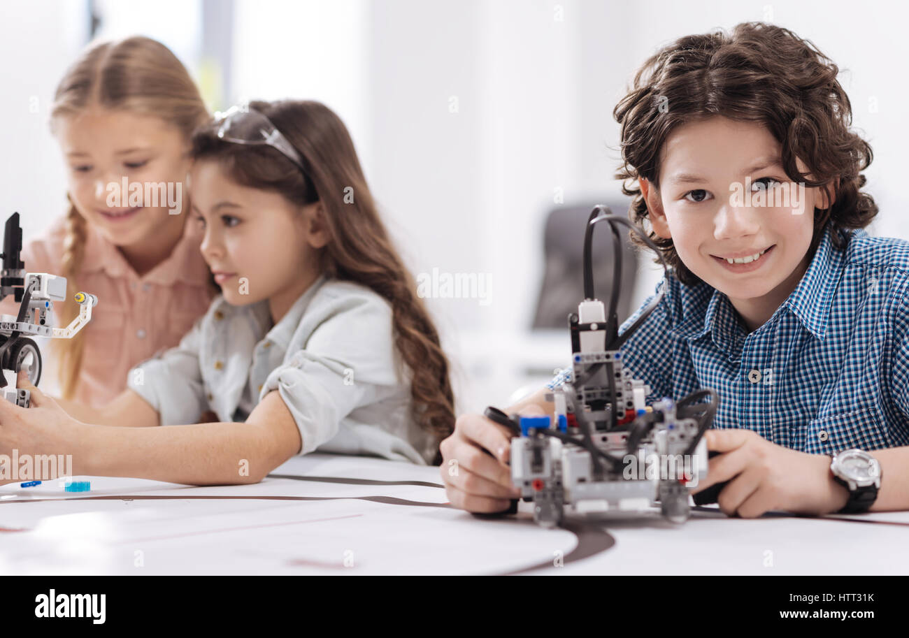 Children enjoying technology hi-res stock photography and images - Alamy
