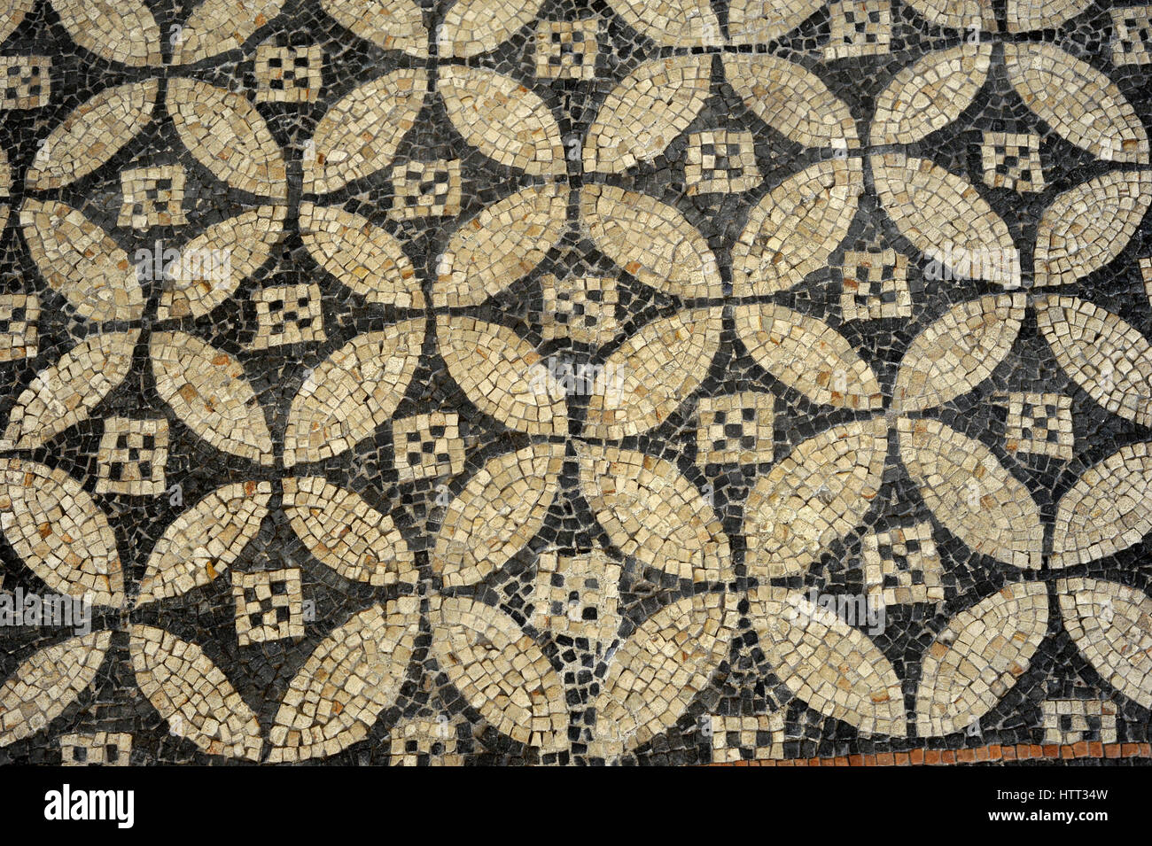 Geometric black white roman mosaic hi-res stock photography and images ...