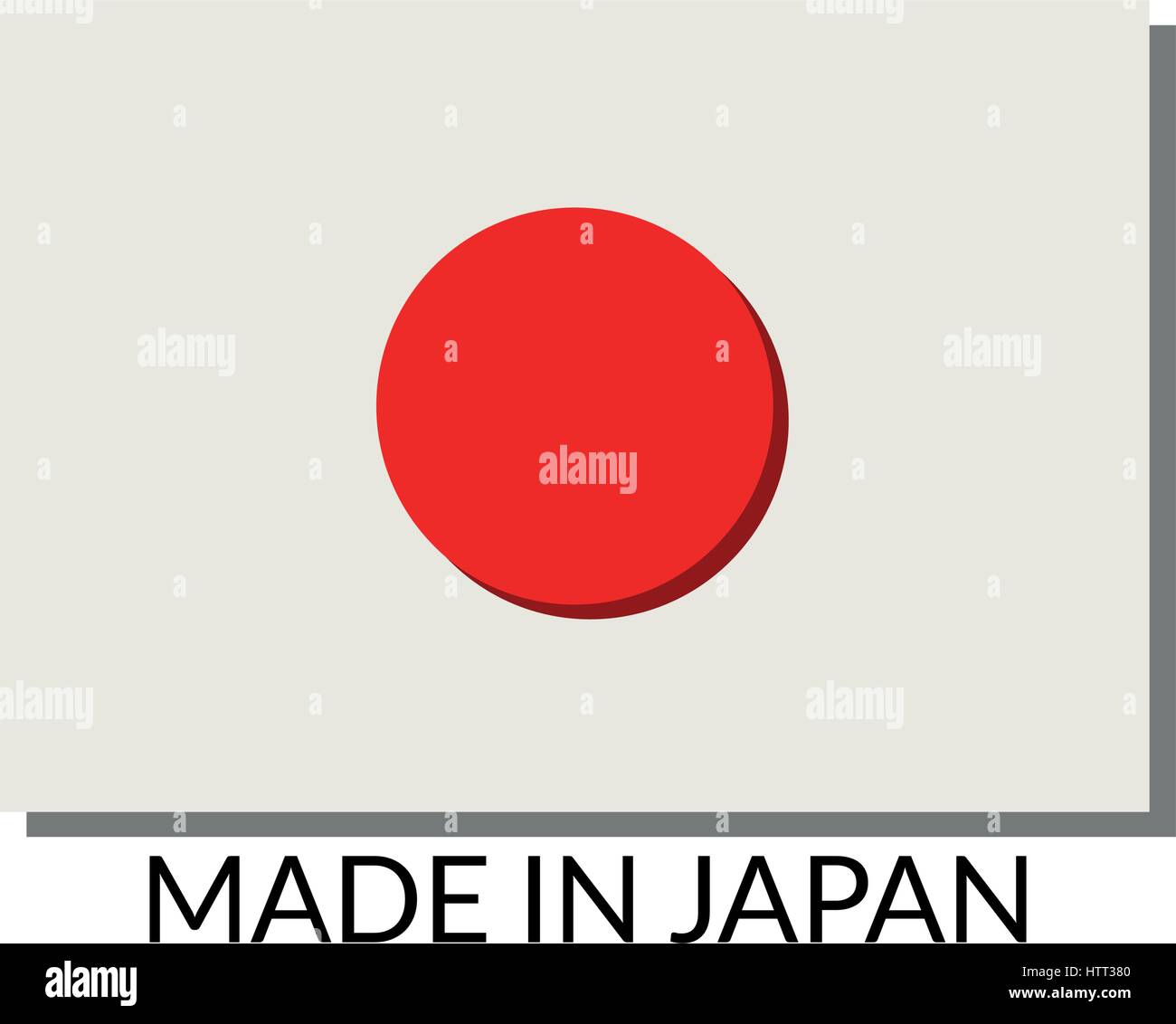 Made in Japan illustrated on white background in vector Stock Vector ...
