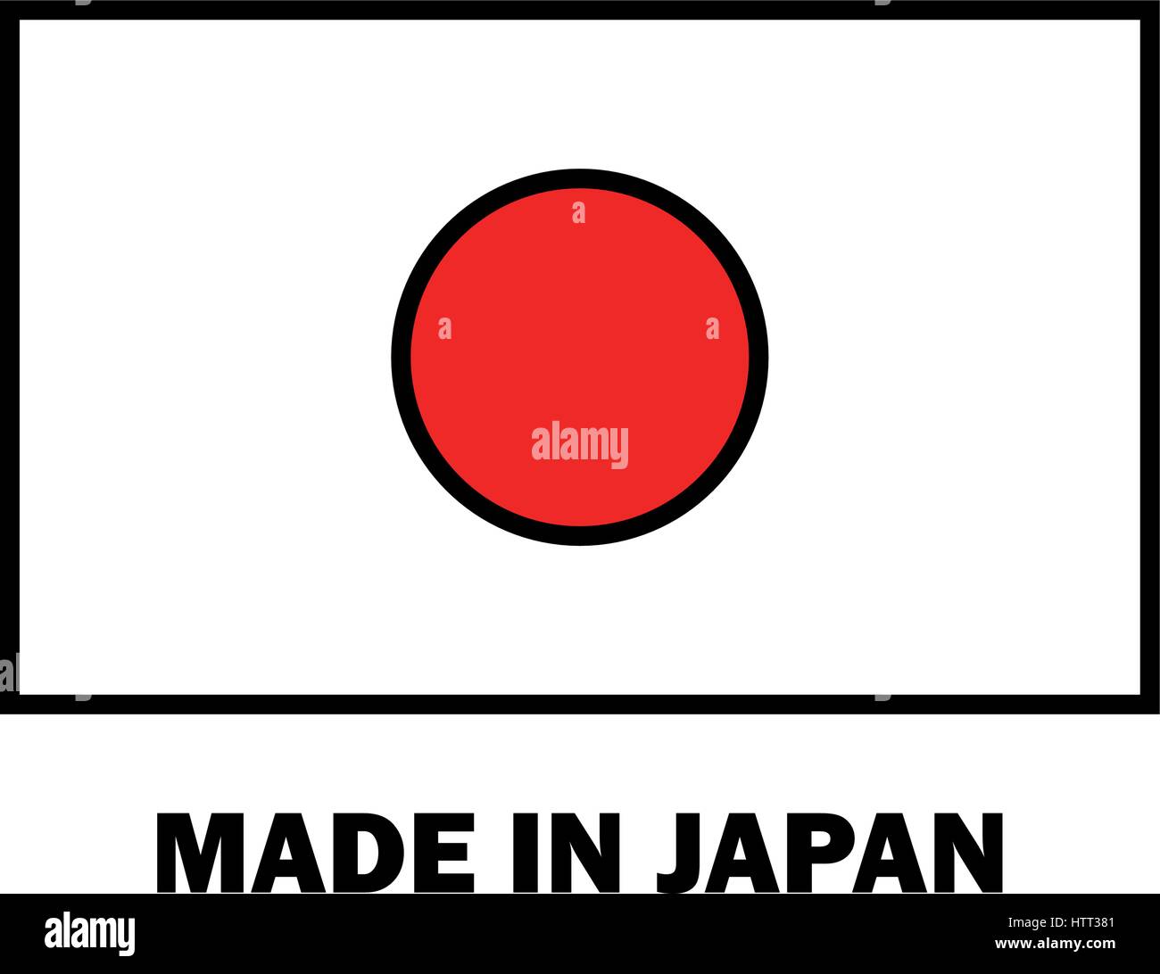 Made in Japan illustrated on white background in vector Stock Vector ...