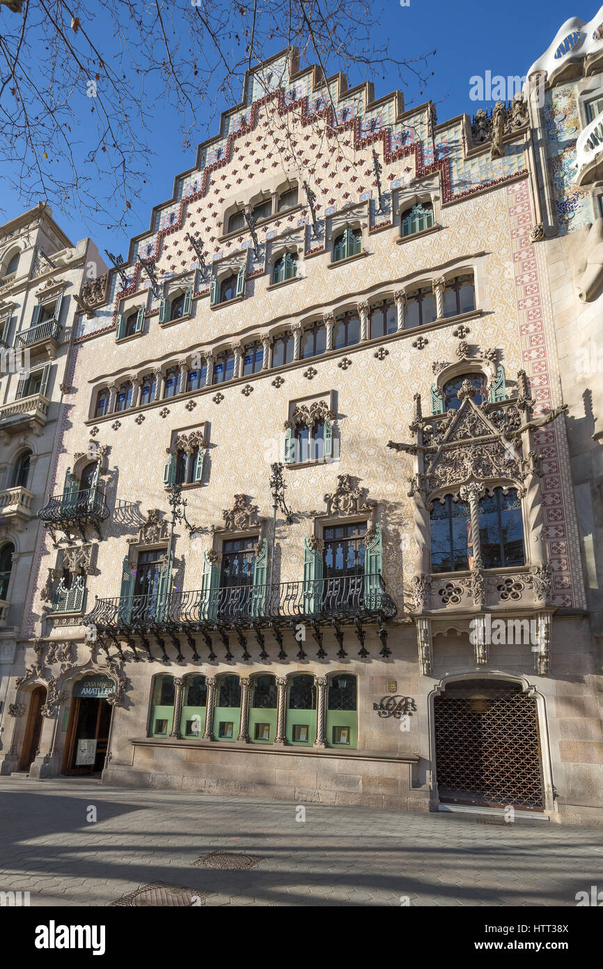 Casa Amatller is a building in the Modernisme style in Barcelona ...