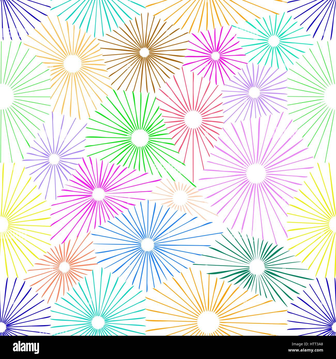 Seamless colorful flower pattern Stock Vector Image & Art - Alamy