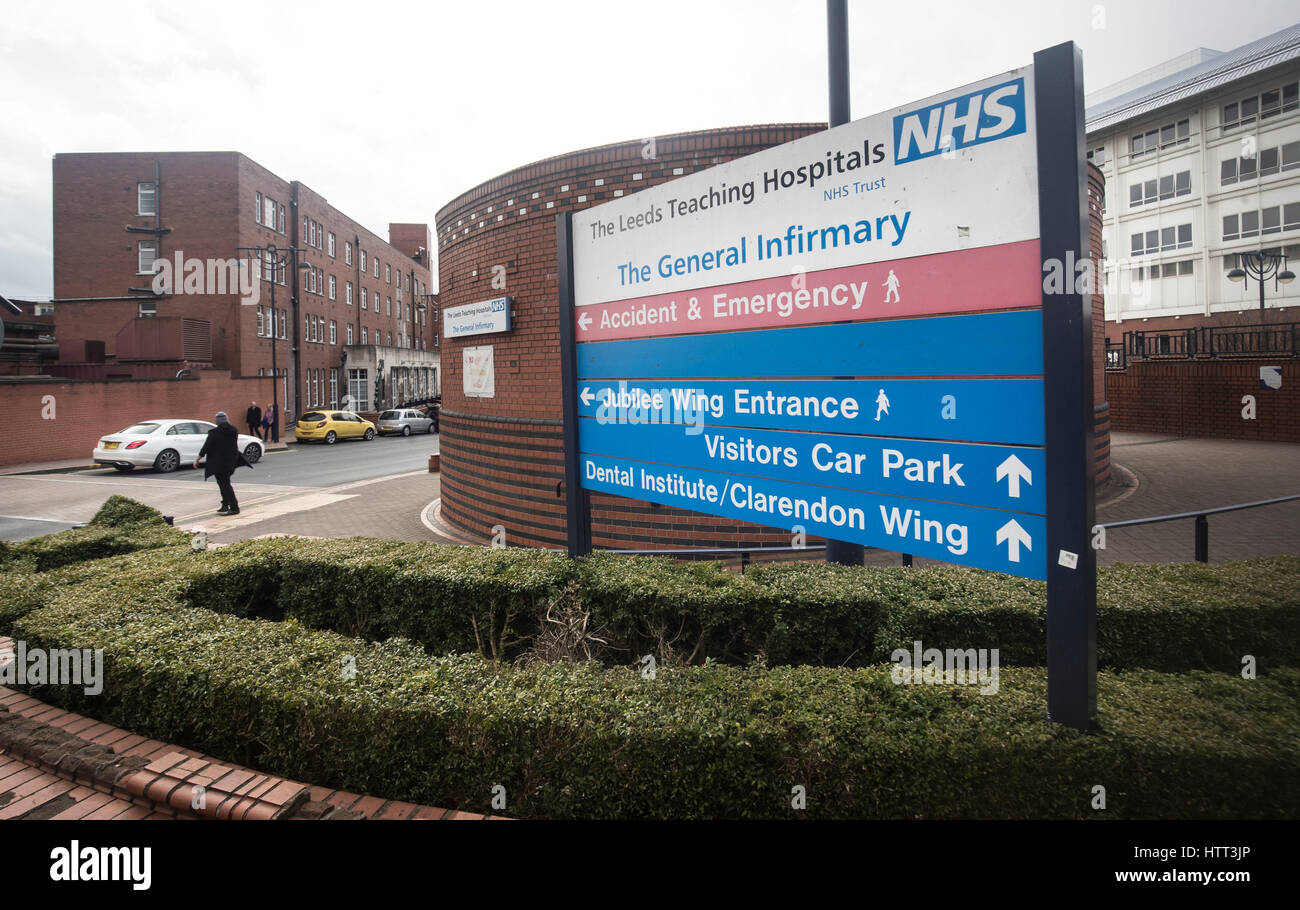 Leeds General Infirmary where fourteen-year-old Scott Marsden was ...