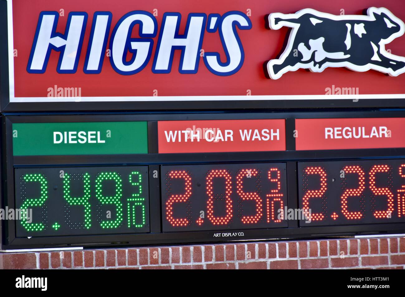 Digital gasoline sign hi-res stock photography and images - Alamy