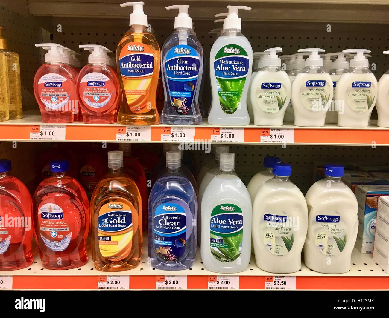 Soap isle in store Stock Photo - Alamy