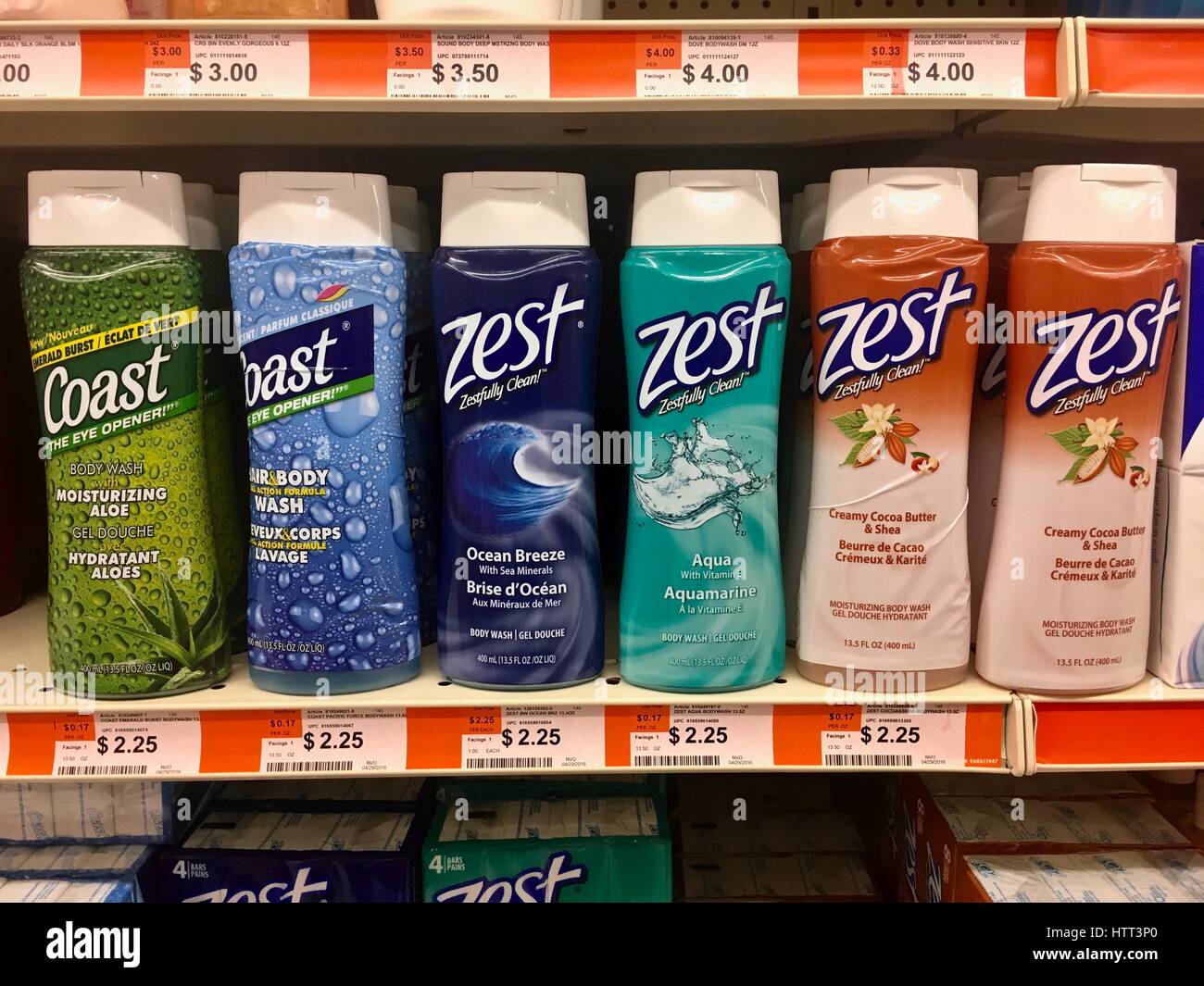 Soap isle in store Stock Photo - Alamy