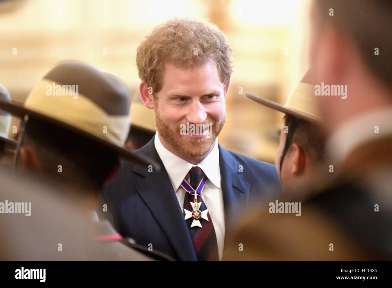 Royal gurkha rifles at ceremony at buckingham palace in london hi-res ...