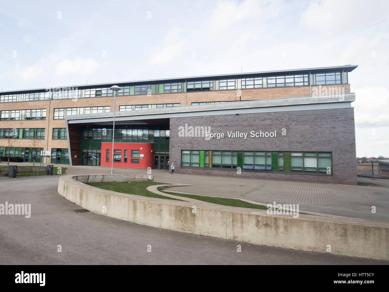 Forge Valley School in Leeds, where Scott Marsden, who collapsed and ...