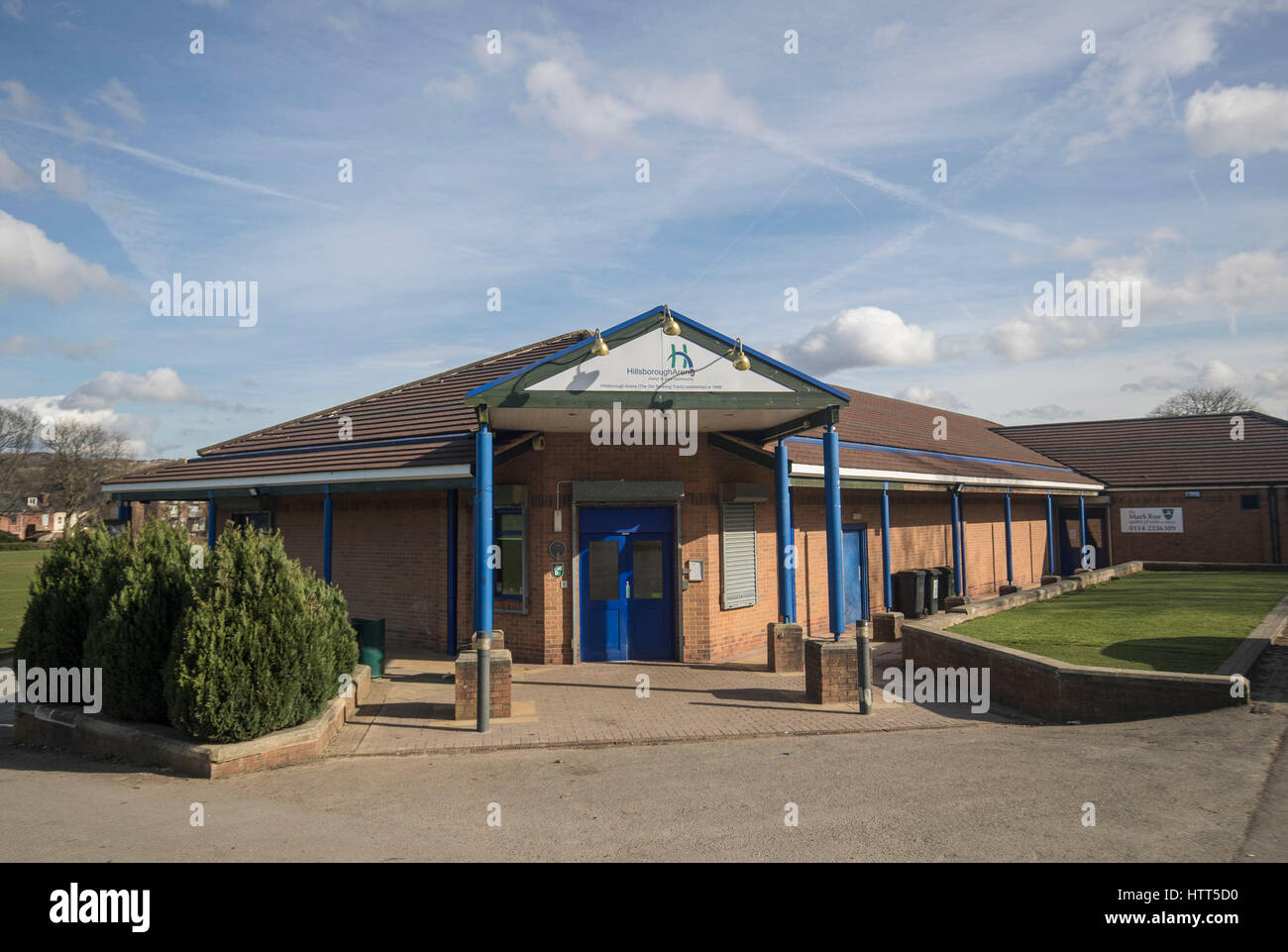 Hillsborough Sports Arena in Leeds, where Scott Marsden, who collapsed ...