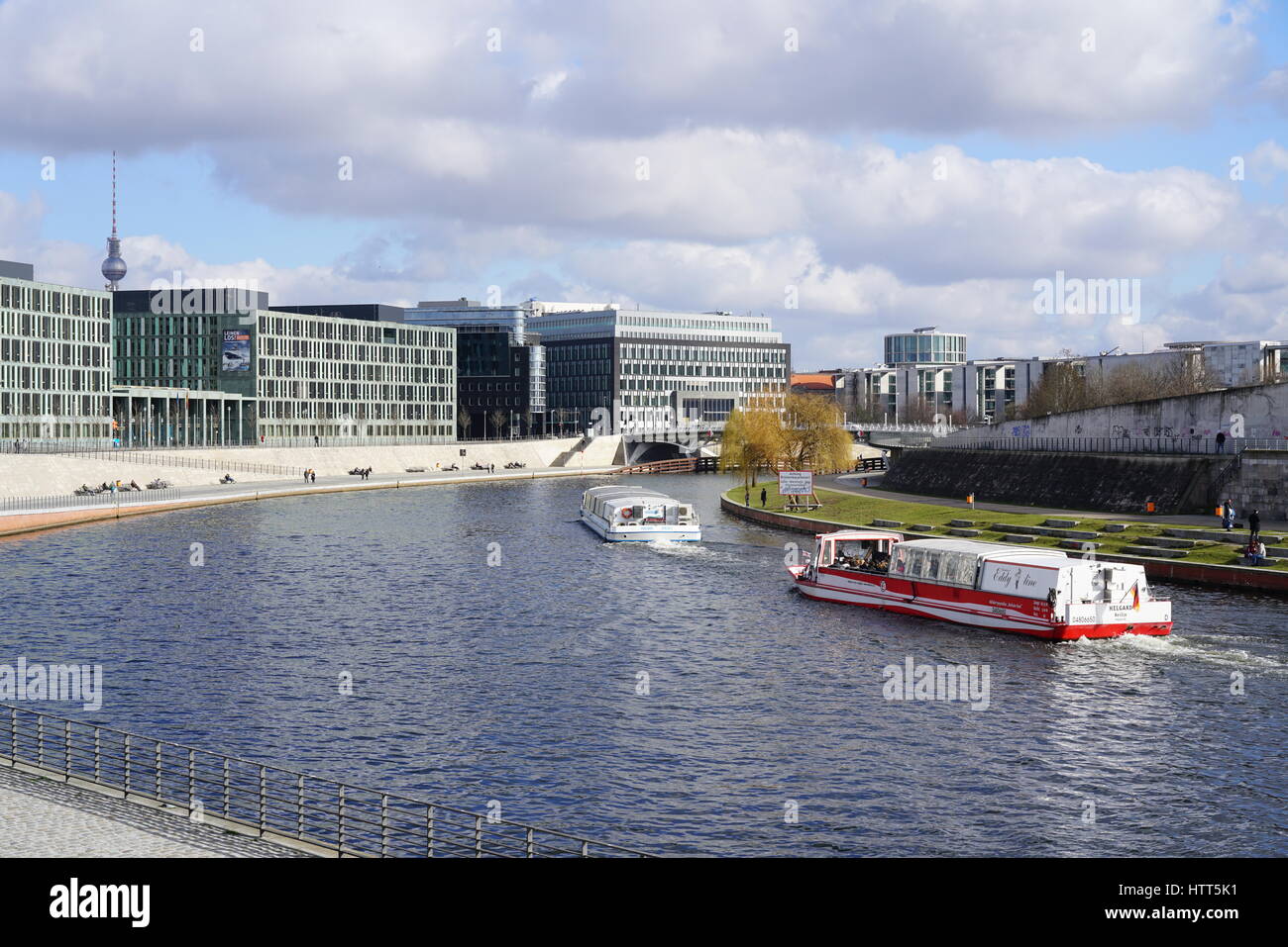 Berlin in Spring - At the Spree River Stock Photo - Alamy