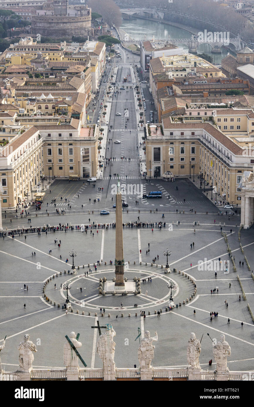 St. Peter's Square, Vatican City, Rome, Italy Stock Photo - Alamy