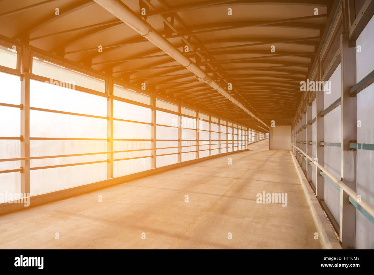 Pedestrian bridge and tunnel hi-res stock photography and images - Alamy