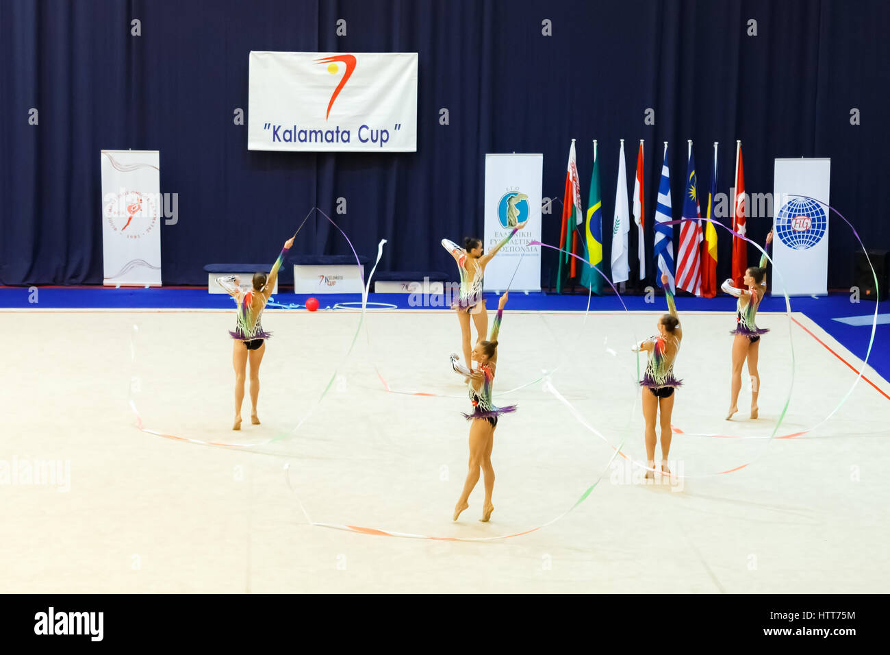 Rhythmic gymnastics ribbon hi-res stock photography and images - Alamy