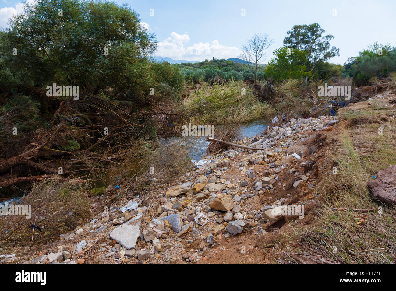 Natural disaster after floods hit countryside in early September 2016 ...