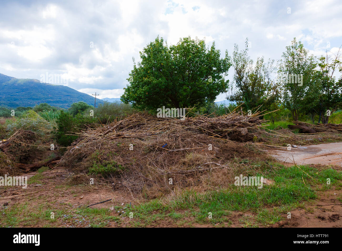 Natural disaster after floods hit countryside in early September 2016 ...
