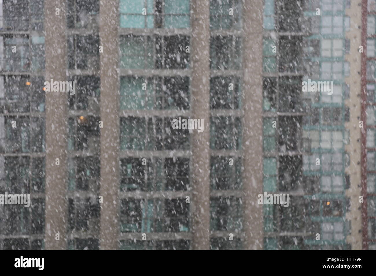 Background snow falling windows buildings Stock Photo - Alamy