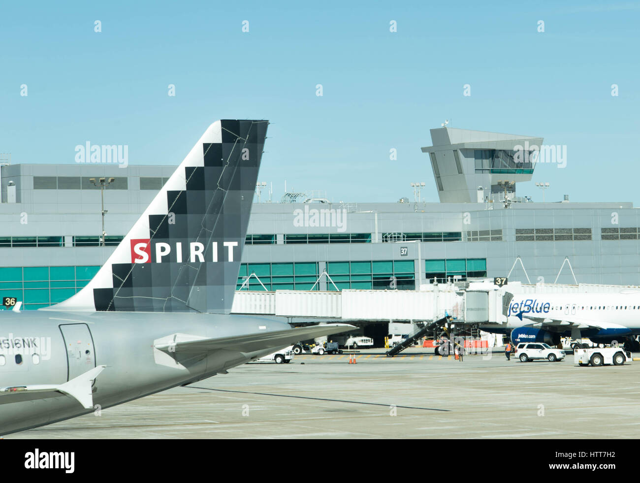 Airplanes on the ramp at San Antonio airport Stock Photo - Alamy
