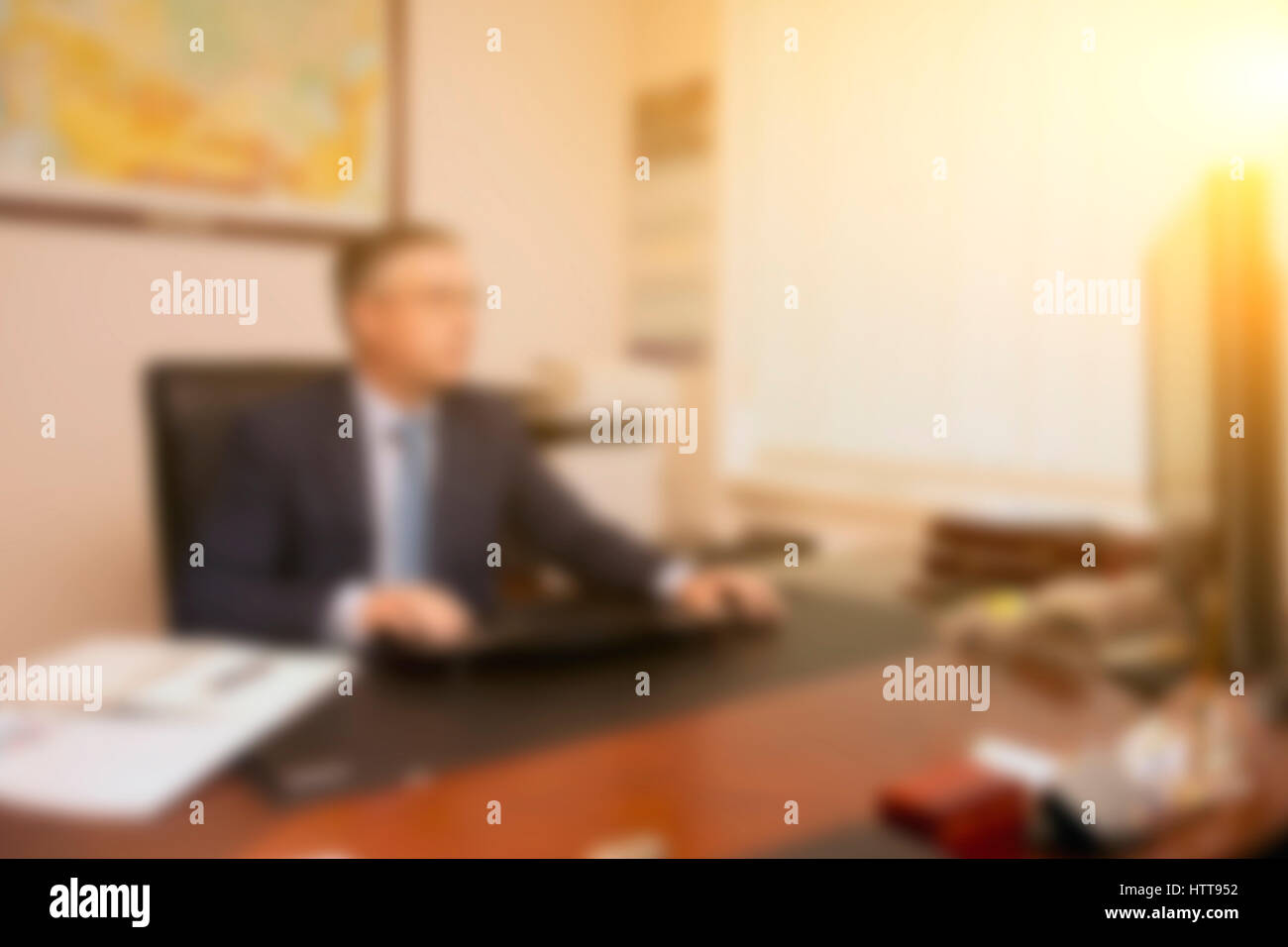 Photo men sitting in office Stock Photo - Alamy