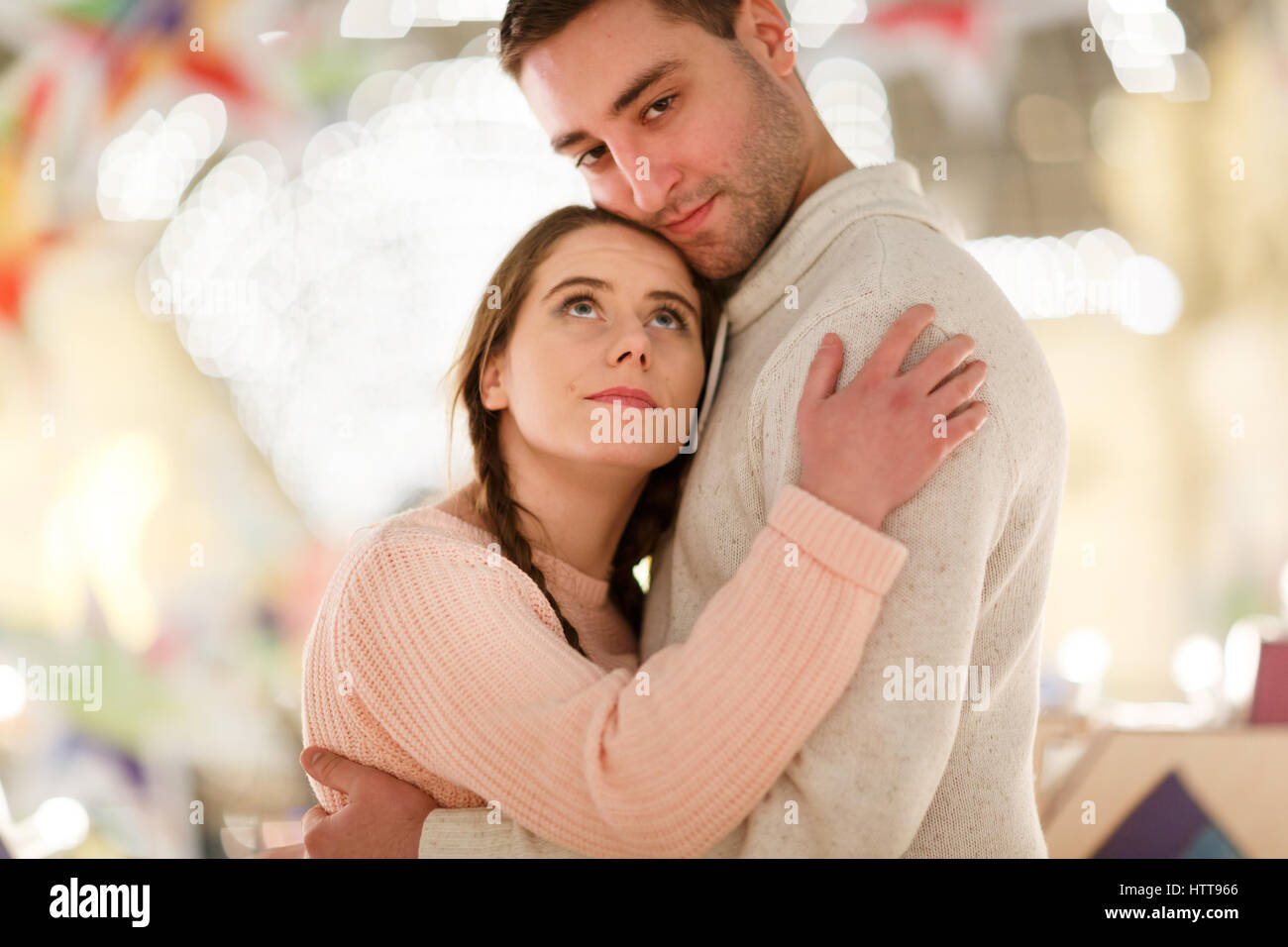 Happy couple on romantic photo Stock Photo - Alamy
