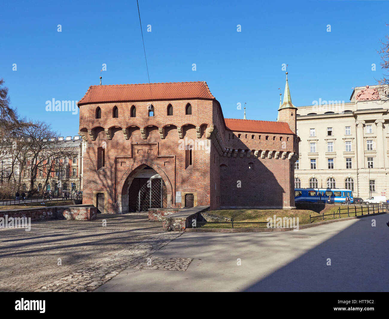 Krakow the Barbican city defence Poland Stock Photo - Alamy