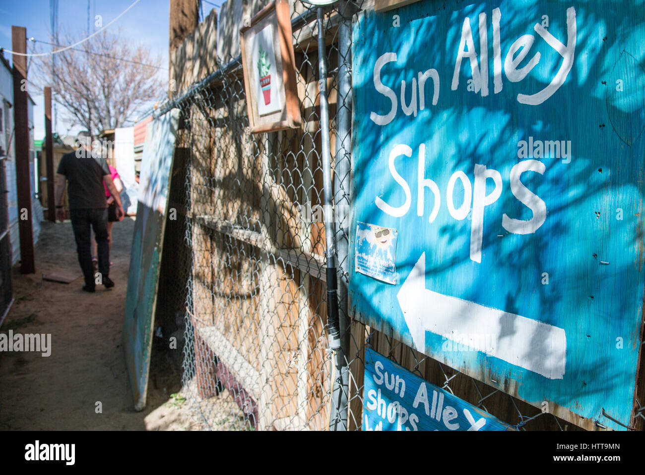 Views of the Sun Alley shops in Joshua Tree Stock Photo - Alamy