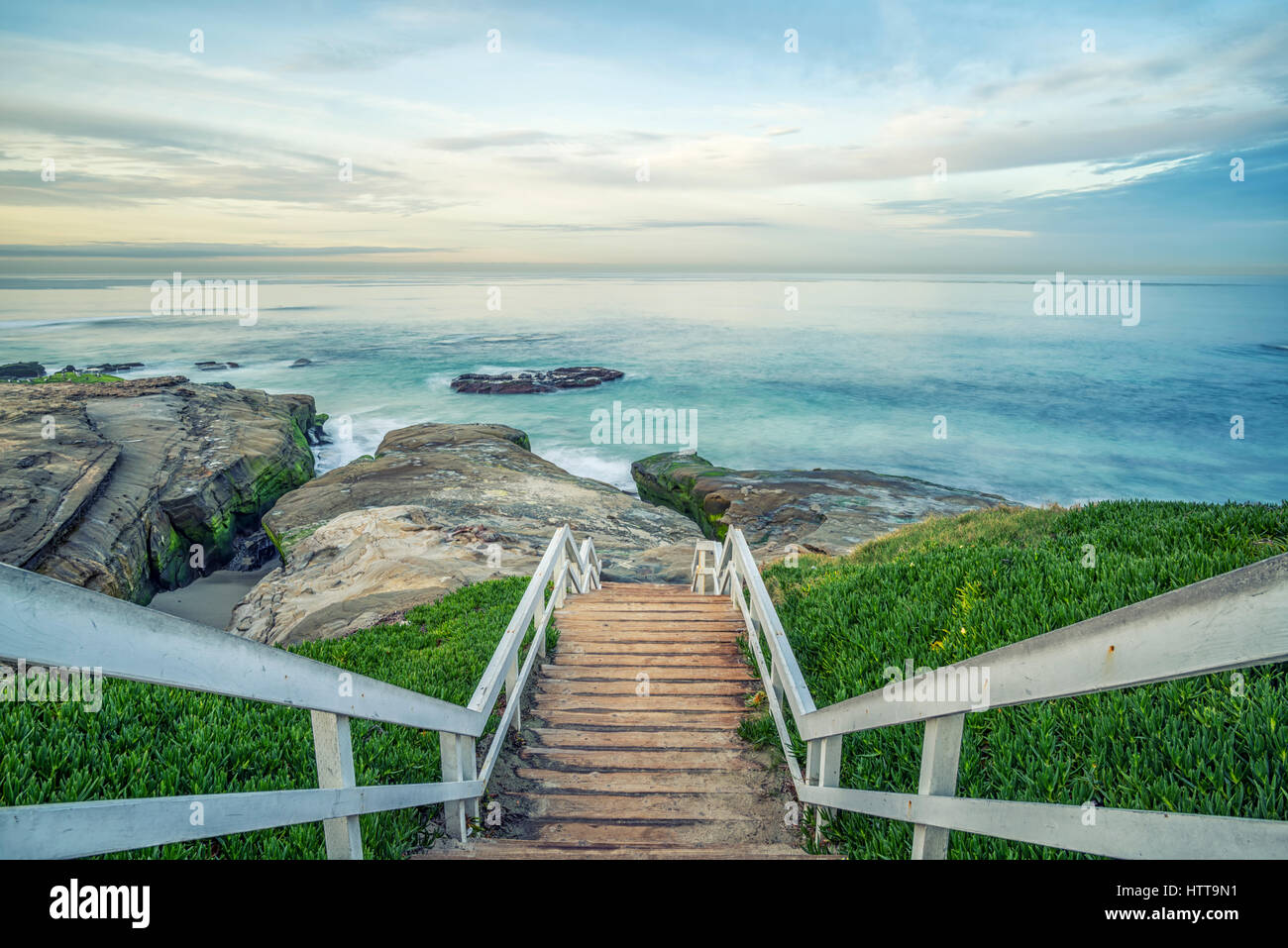 Stair on beach hi-res stock photography and images - Alamy
