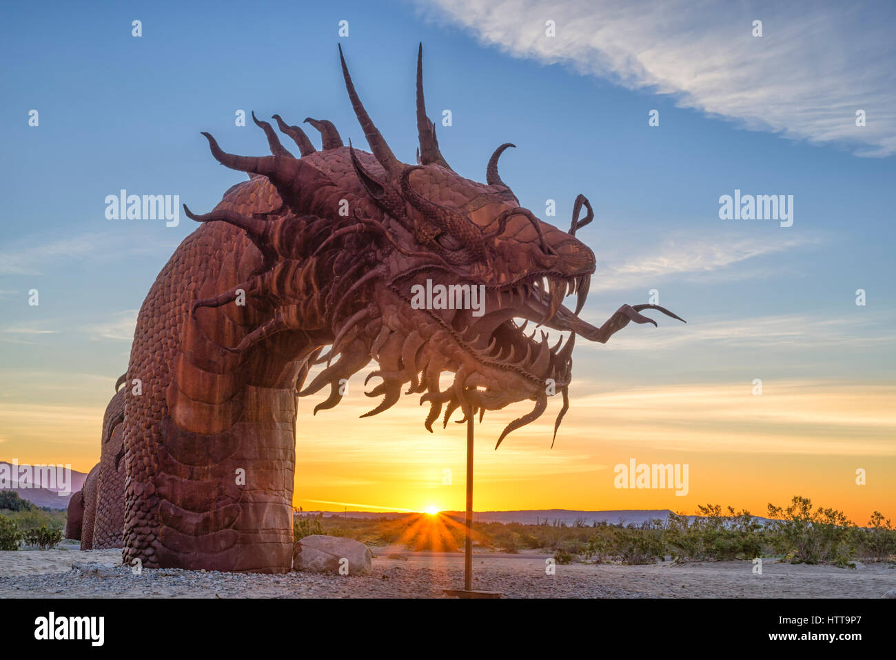 Metal sculpture artwork (by Ricardo Breceda). Borrego Springs ...