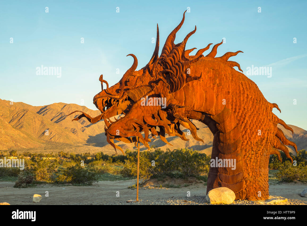 Metal sculpture artwork (by Ricardo Breceda). Borrego Springs ...