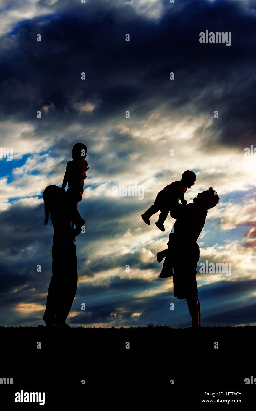 Father son sunset child children playing smiling laughing family hi-res ...