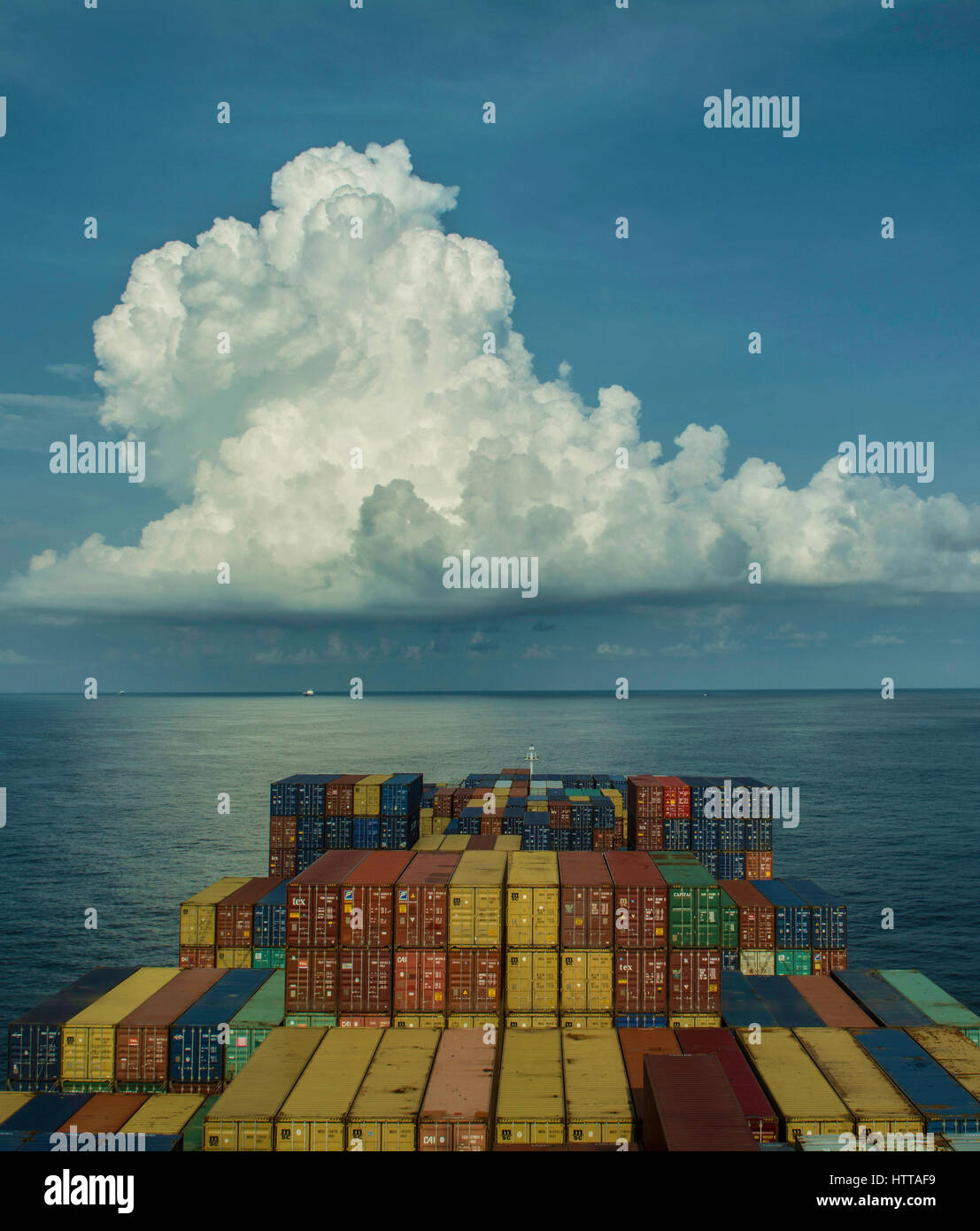 Container ship on the sea Stock Photo - Alamy