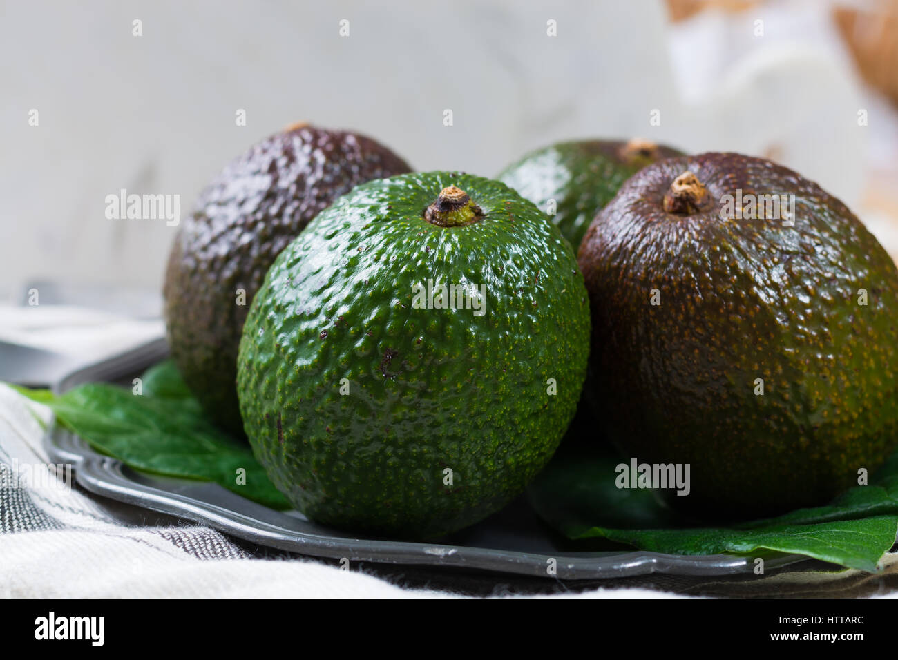 Green fresh avocado from organic avocado plantation - healthy food ...