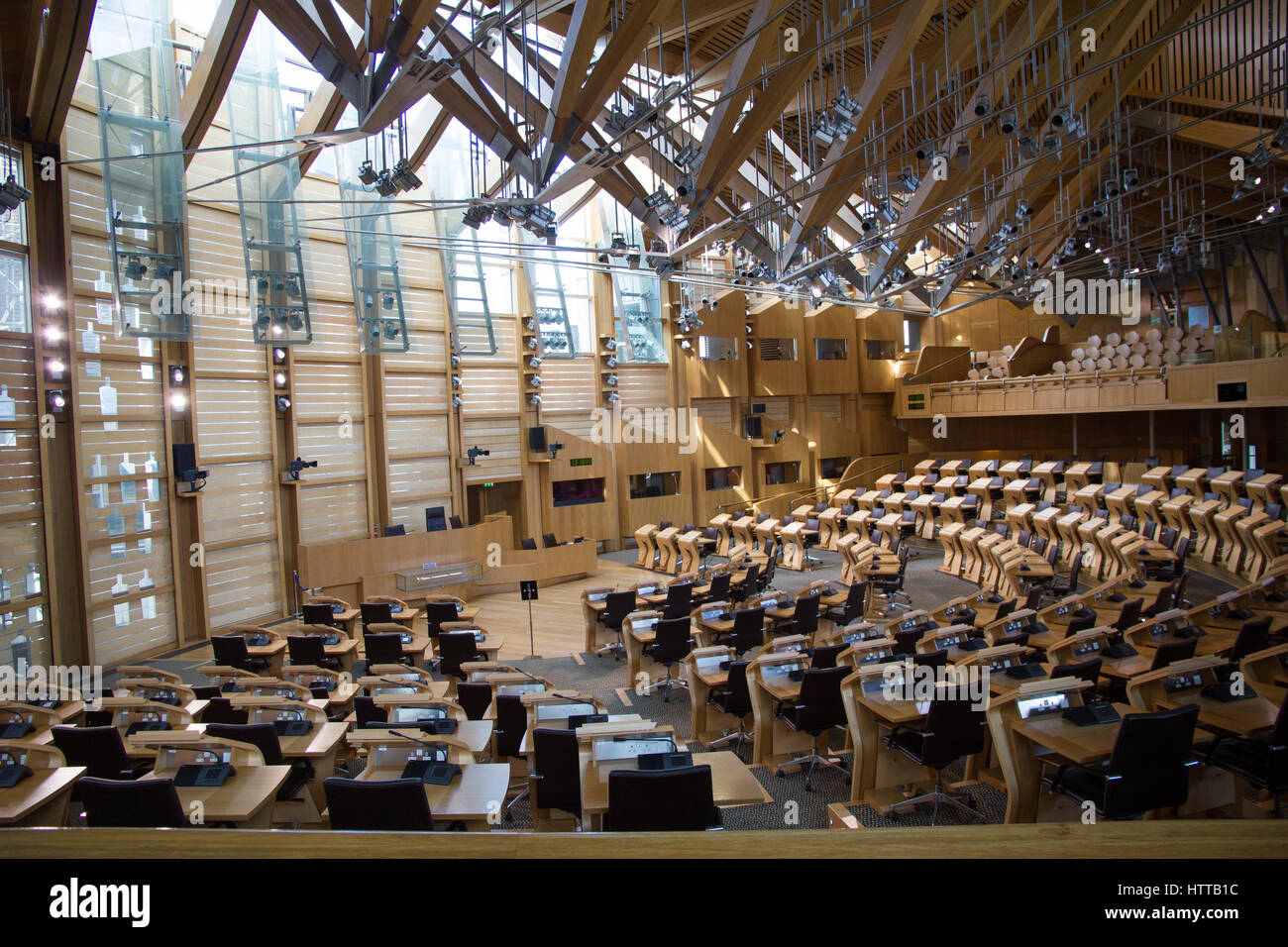 Scottish parliament debating chamber hi-res stock photography and ...