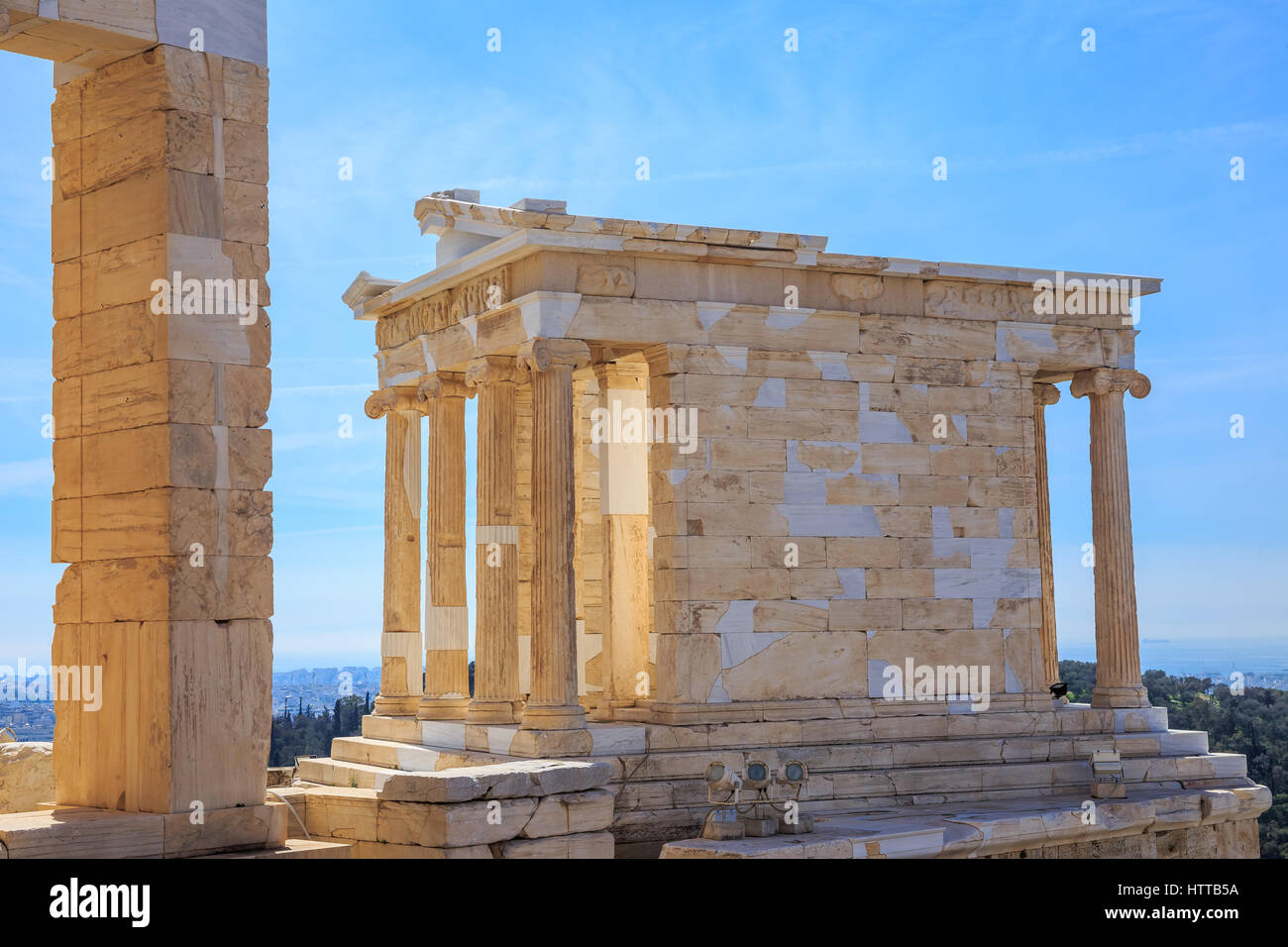 ruins of ancient temple on Acropolis hill Stock Photo - Alamy