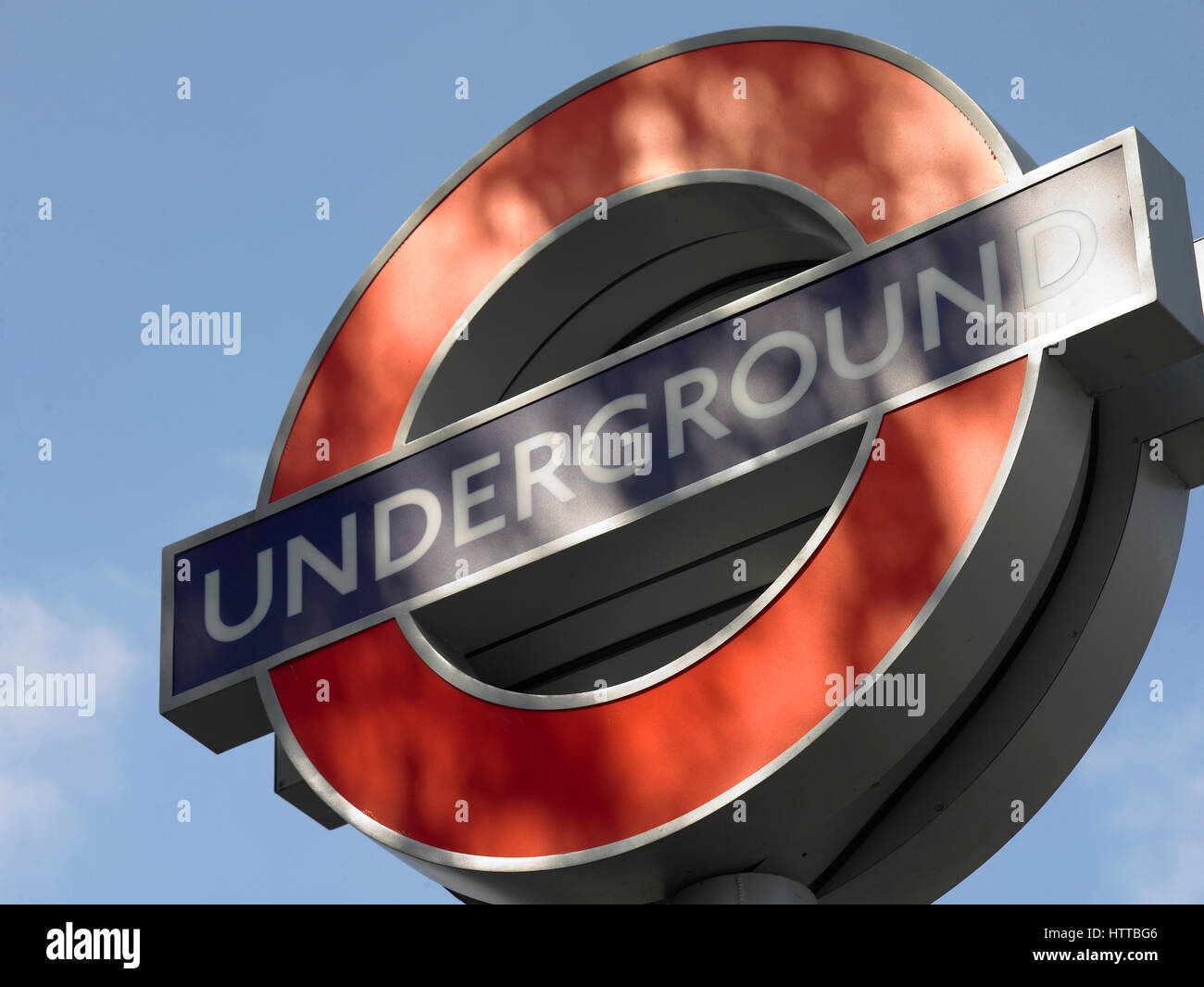British Underground sign Stock Photo - Alamy
