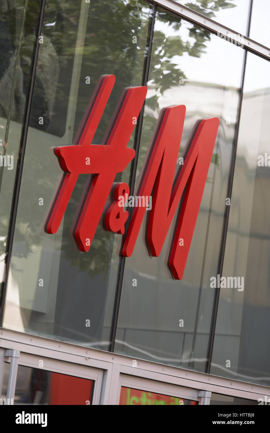 H & M sign Stock Photo - Alamy