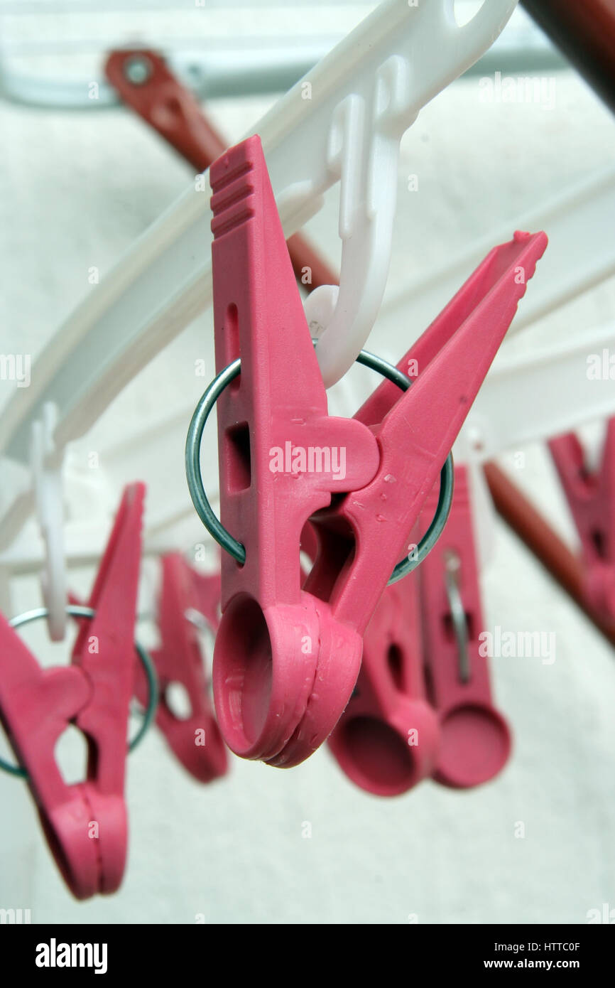 Plastic laundry clamp hi-res stock photography and images - Alamy