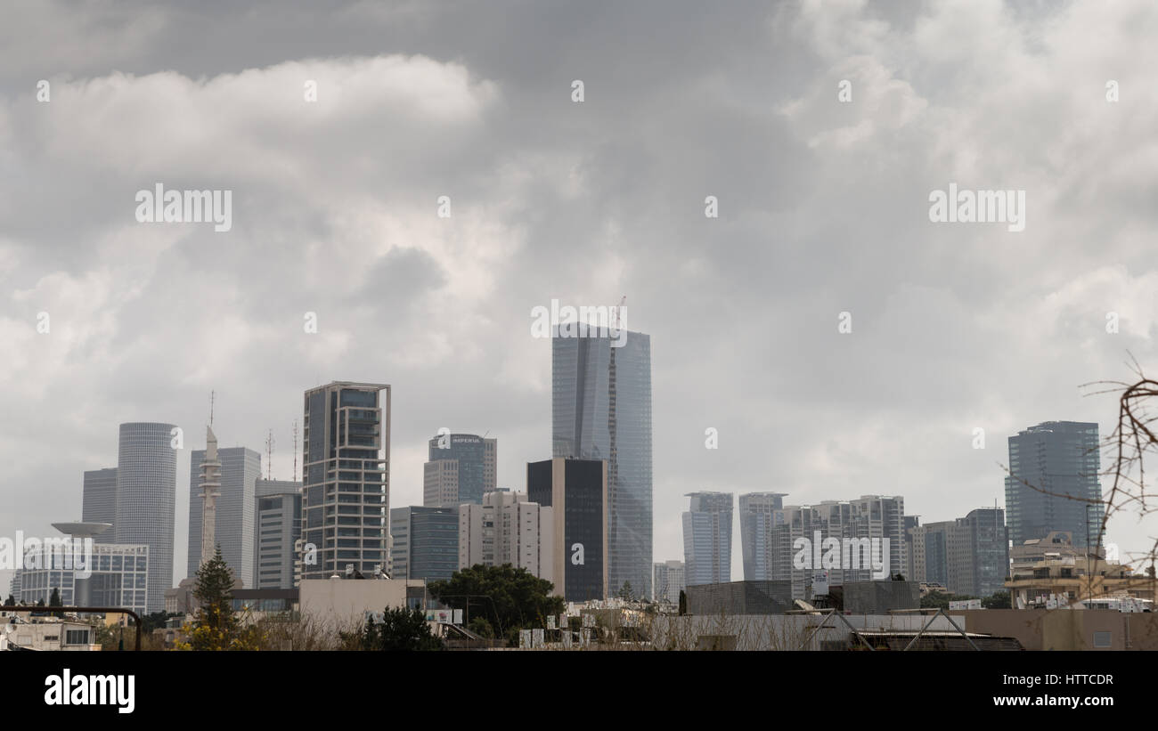 Tel Aviv, Israel skyline Stock Photo - Alamy