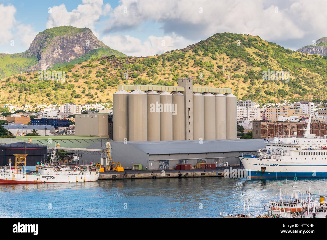 Port Louis, Mauritius - December 12, 2015: View of the Bulk Sugar ...