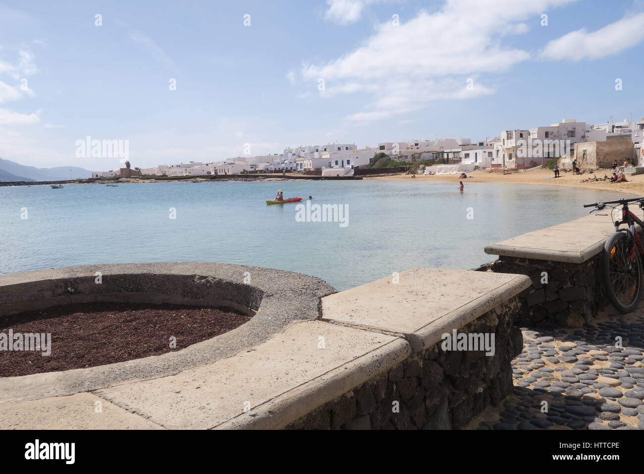 Beach at Caleta del Sebo, La Graciosa, Canary Islands Stock Photo - Alamy