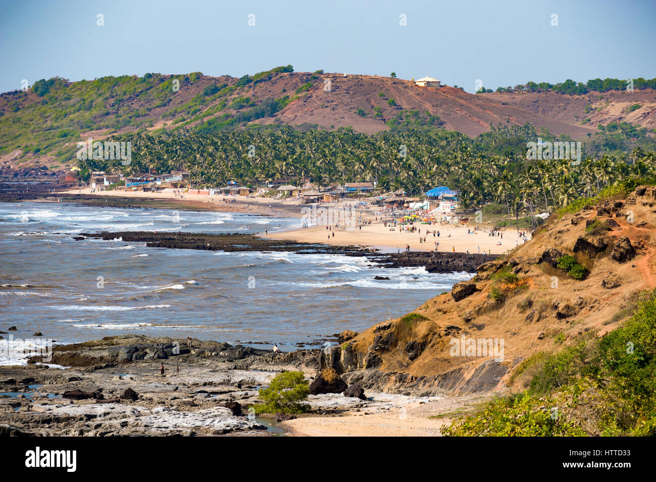 Wild coast near Anjuna village, Goa, India Stock Photo - Alamy