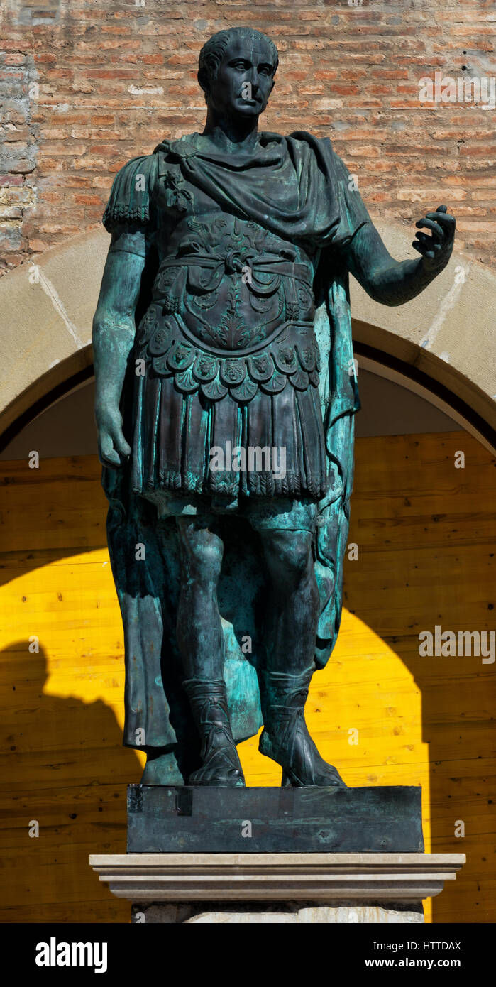 Statue of Gaius Julius Caesar in Rimini, Italy Stock Photo - Alamy