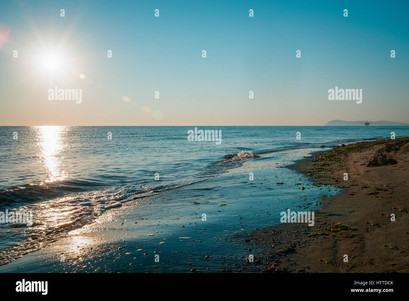 Rimini beach beautiful sunset bright hi-res stock photography and ...
